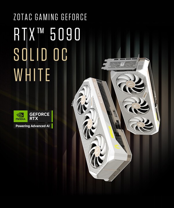 조텍, 화이트 그리고 강력함 '지포스 RTX 5090 SOLID OC White' 그래픽카드 출시