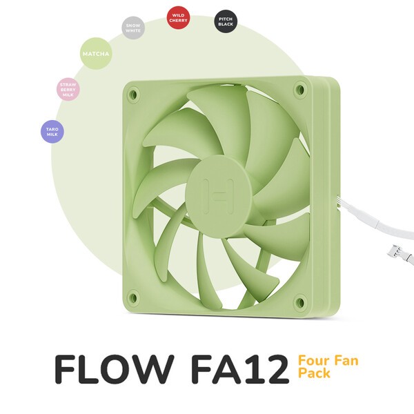 서린씨앤아이, 하이트 케이스와 컬러를 맞춘 'HYTE FLOW FA12 4PACK' 5종 출시