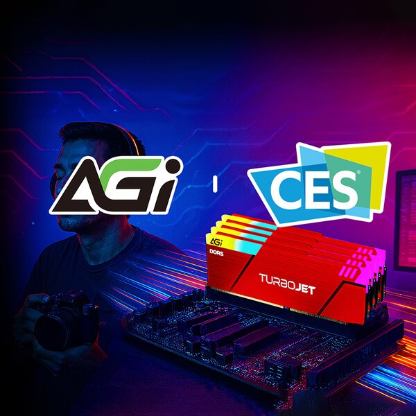 AGI, CES 2026서 차세대 Gen5 SSD·DDR5 오버클럭 메모리 등 신제품 공개